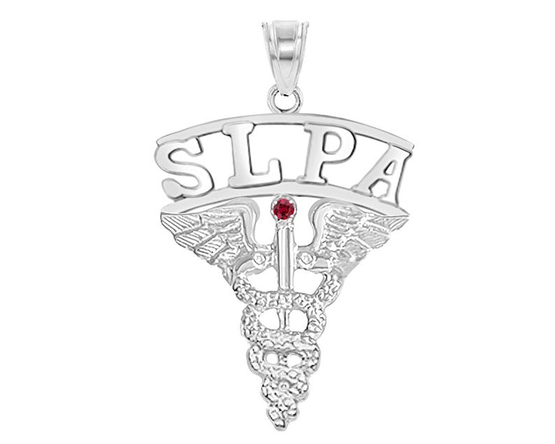 SLPA Speech Graduation Charm in Silver
